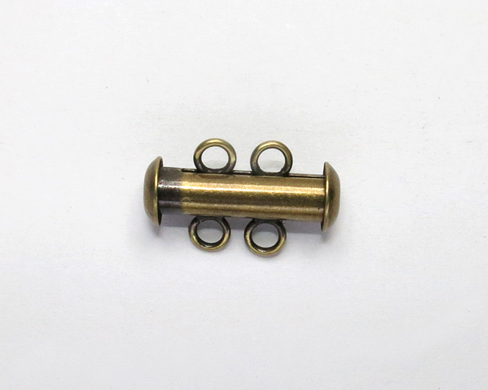 Kopča višenizna 16mm 2 niza (1) – Antique Brass (1kom)