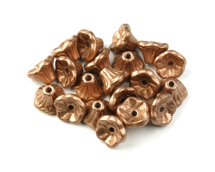 Cvetne Kapice 7x5mm K01780 Camel Gold (20kom)