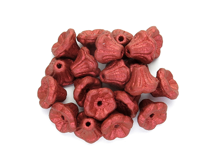 Cvetne Kapice 7x5mm K01890 Lava Red (20kom)