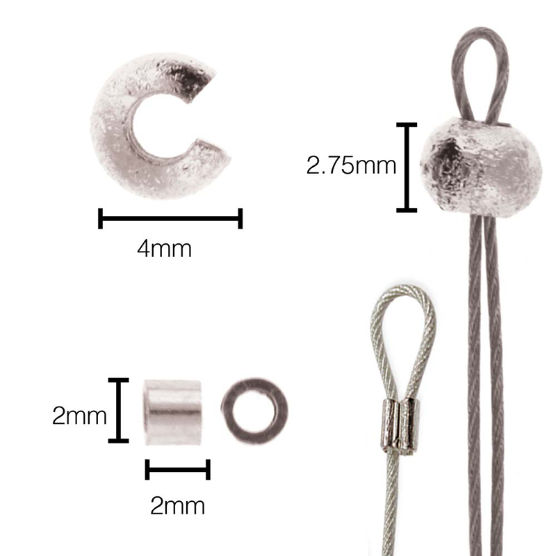 Skrivač stopera 4mm (6) – Silver Polirano (12kom)