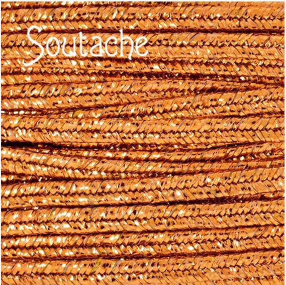 SOUTACHE – metallic COPPER (1m)