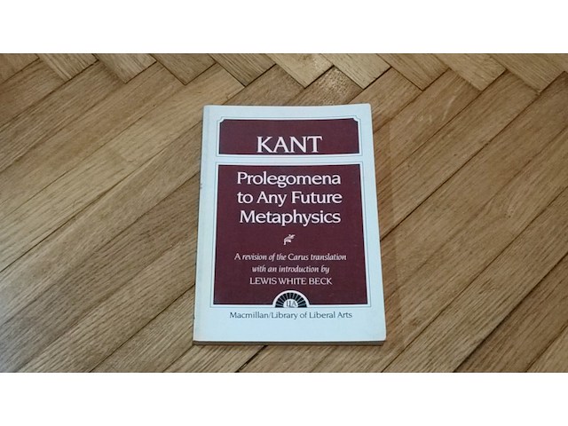 Kant, Prolegomena to Any Future Metaphysics