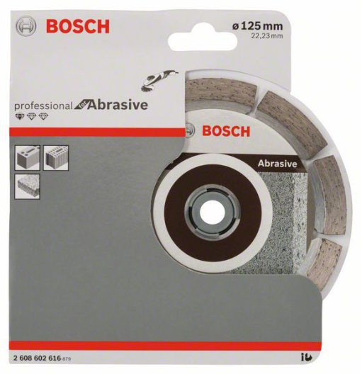 Dijamantska rezna ploča Standard for Abrasive Bosch 2608602616, 125 x 22,23 x 6 x 7 mm