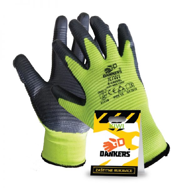 Dankers Kiwi Blister - rukavice HV žute boje