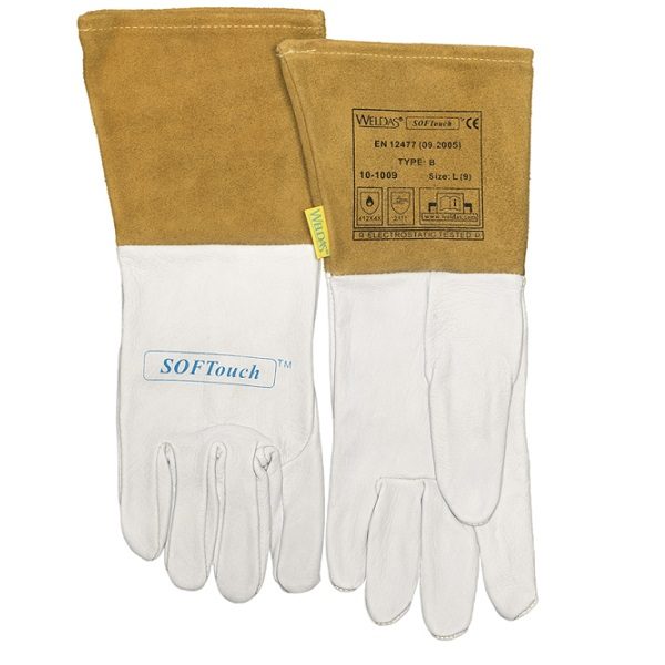 Weldas 10-1009 - rukavice za zavarivanje od kozije kože za precizno TIG varenje, dužina 35cm
