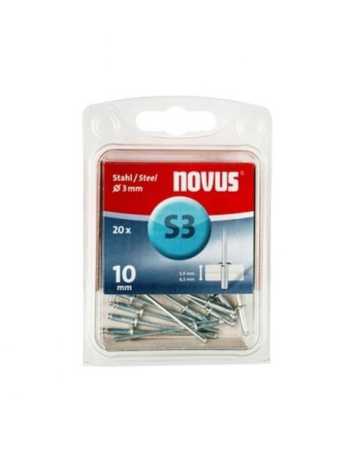 Novus Pop nitne čelične S3 x 10mm 20kom, 0450034