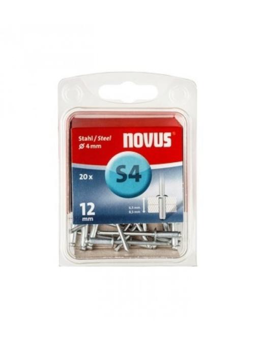 Novus Pop nitne čelične S4 x 12mm 20kom, 0450037