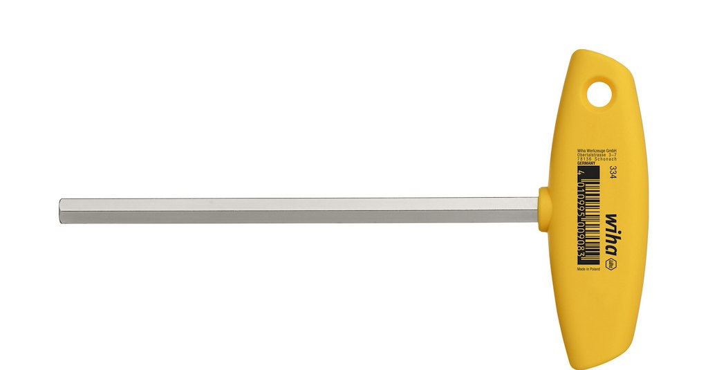 Wiha 02808 imbus sa T ručkom šestougaoni, inčni dizajn, niklovani, 5.56 mm