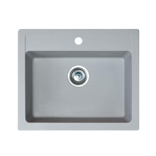 Metalac granitna usadna sudopera xQuadro 60 siva 600x500 Ø90, 3304029