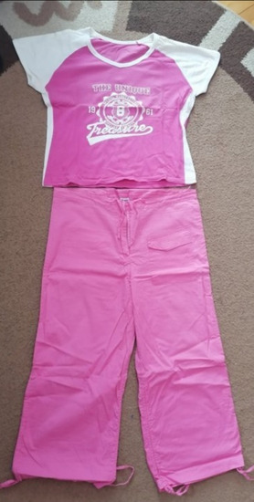 TERRANOVA roze majica XL i pantalone 44