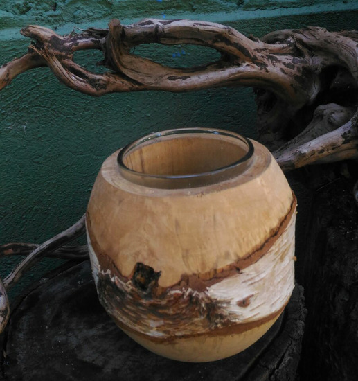 Drvena unikatna vaza
