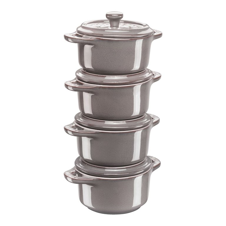 KERAMIČKI MINI COCOTTE STAUB 4/1 SIVA