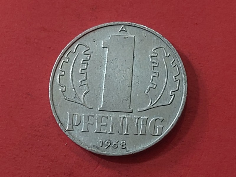 DDR - 1 pfennig 1968 god