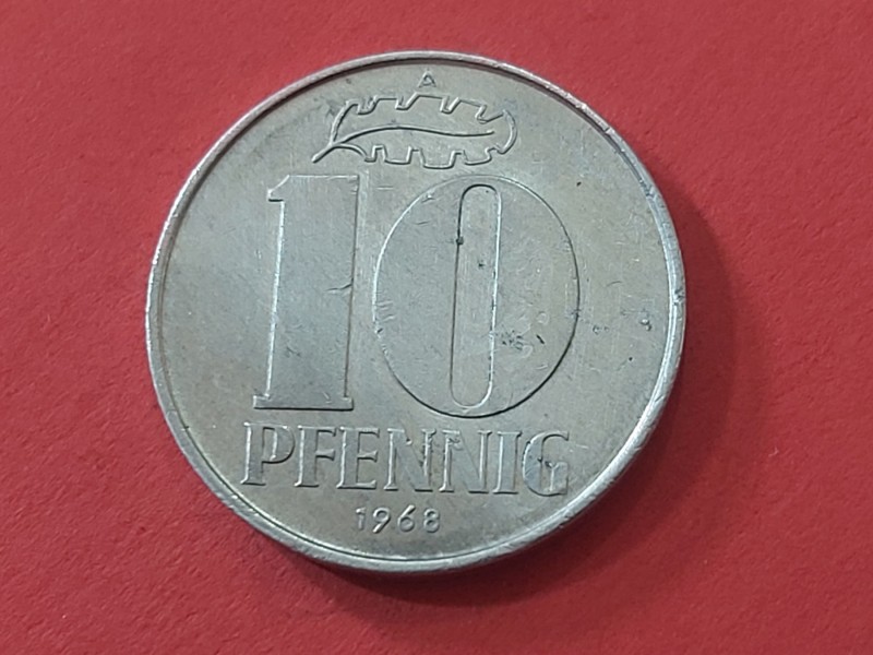 DDR - 10 pfennig 1968 god