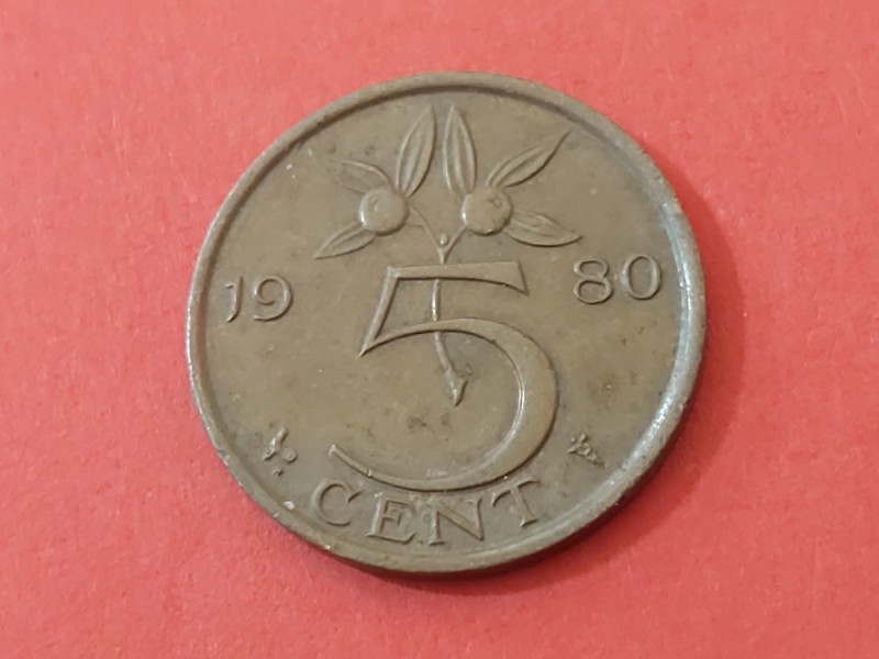 Holandija - 5 cent 1980 god