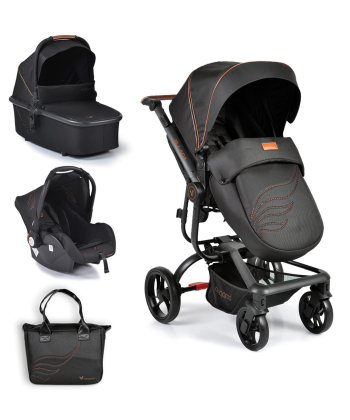 Cangaroo Ellada premium kolica za bebe 3 u 1 - Black