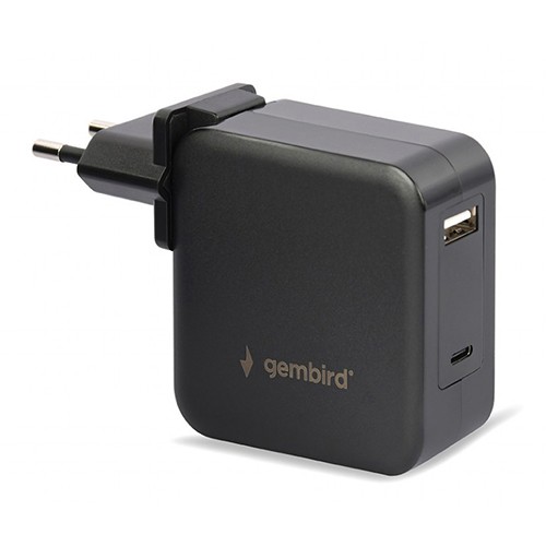Gembird Universal 60W USB Type-C PD laptop charger | NPA-PD60-01