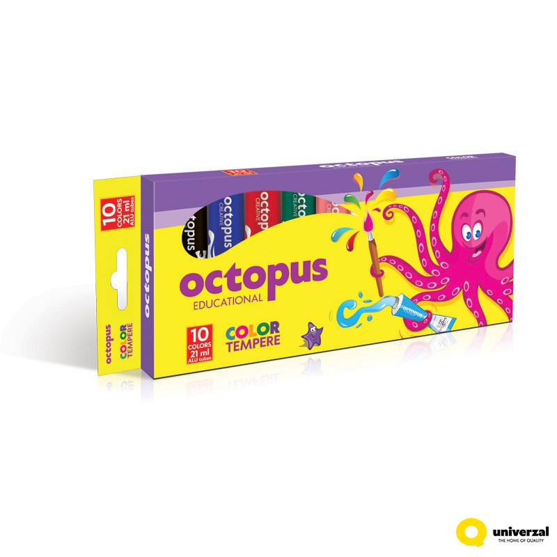 TEMPERA OCTOPUS 21ml 10/1 KARTONSKO PAKOVANJE UNL-0097