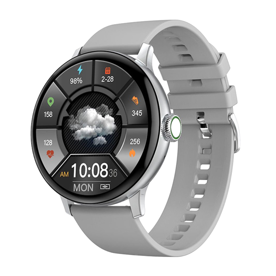 Smart Watch DT2 Srebrni (Silikonska Narukvica)