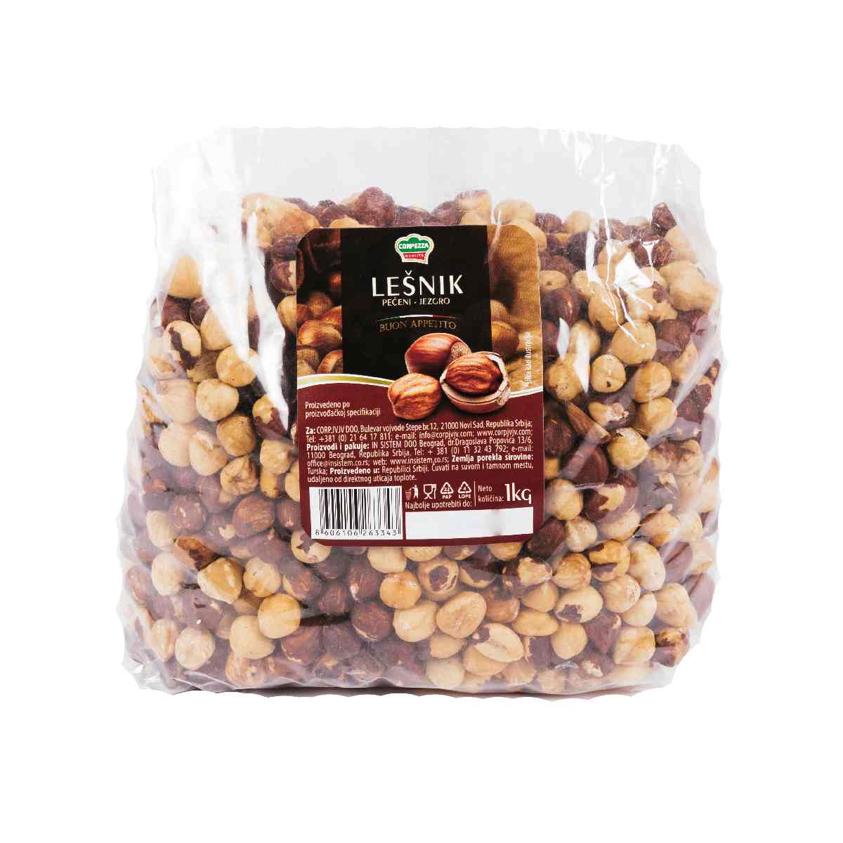 Corpezza Lešnik Pečeni 1kg