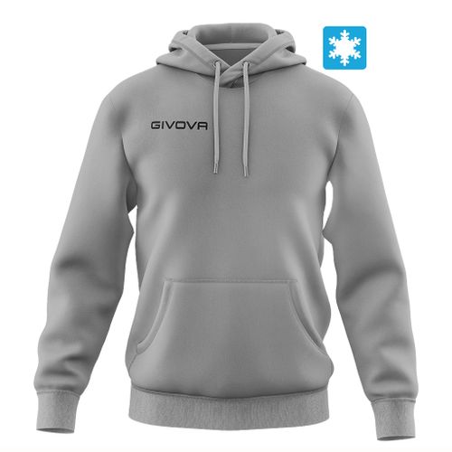 Givova muška dukserica/hoodie Con Cappuccio New Grigio