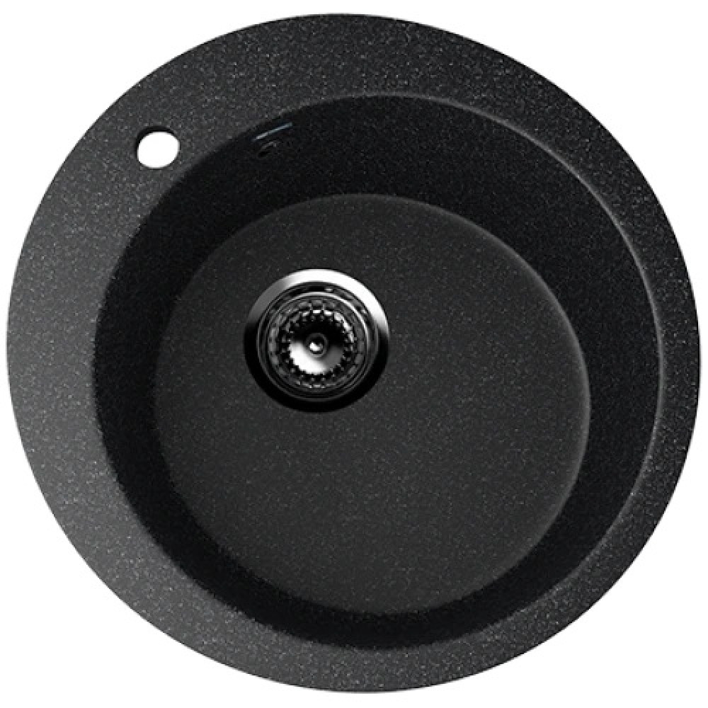 ULGRAN Granitna sudopera usadna okrugla Crna U-405-308 *M