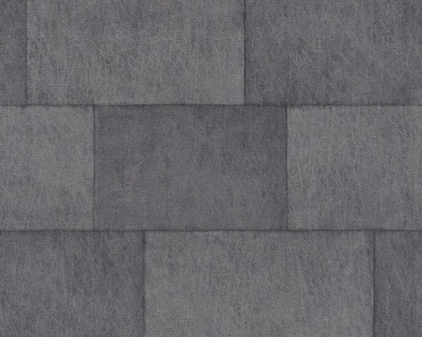 LIVINGWALLS WALLPAPER «TILE, BLACK, GREY» 382016