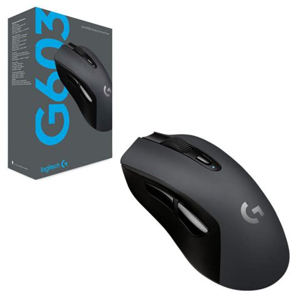 Logitech G603 Lightspeed Wireless Gaming Mouse, Black