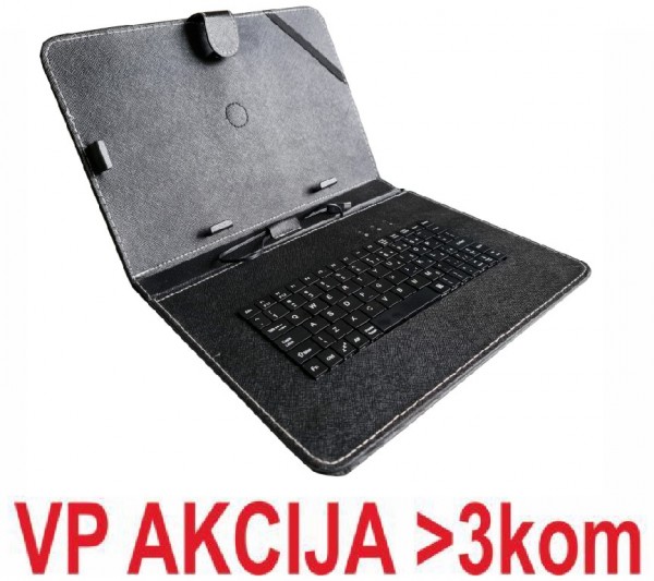 TA-PCK10-BLACK ** Gembird US Tastatura za 10 Tablet PC sa futrolom, sa micro USB konektorom (639)