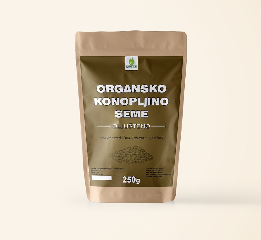 Konopljino seme organsko oljušteno i neoljušteno – Cena