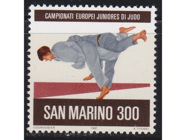 San Marino 1981 Evropsko prvenstvo u džudou cisto