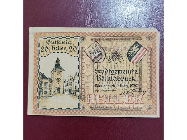 Vöcklabruck 20 HELLER 1920