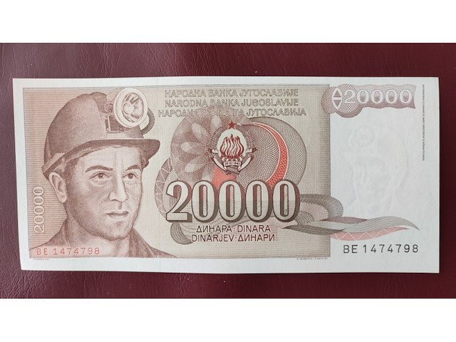 20000 DINARA 1987 UNC