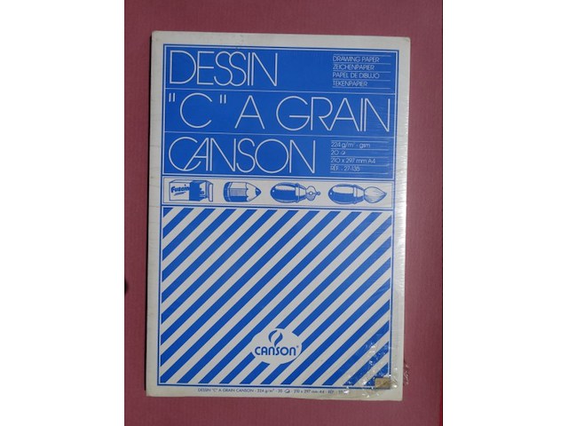 Canson papir za crtanje 21 x 29,7cm - 224gr  20 listova