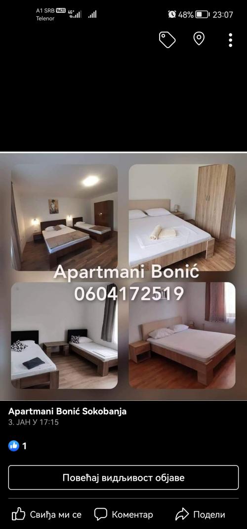 Apartmani Bonić Sokobanja