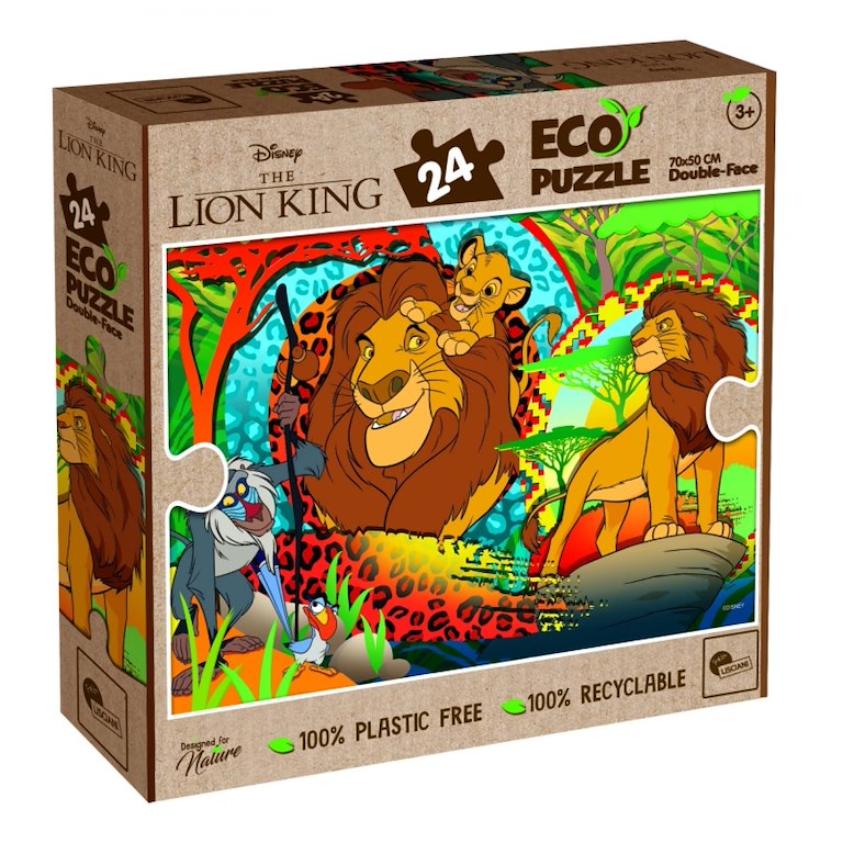 SLAGALICA ECO LISCIANI 24PCS LION KING