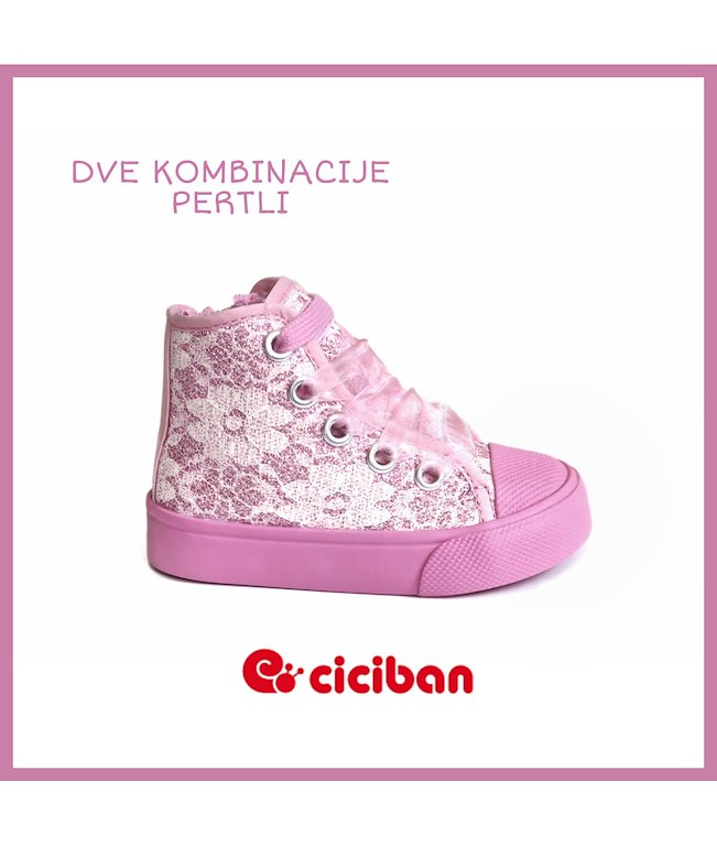 CICIBAN PATIKE - CANVAS / PINK (30-35)