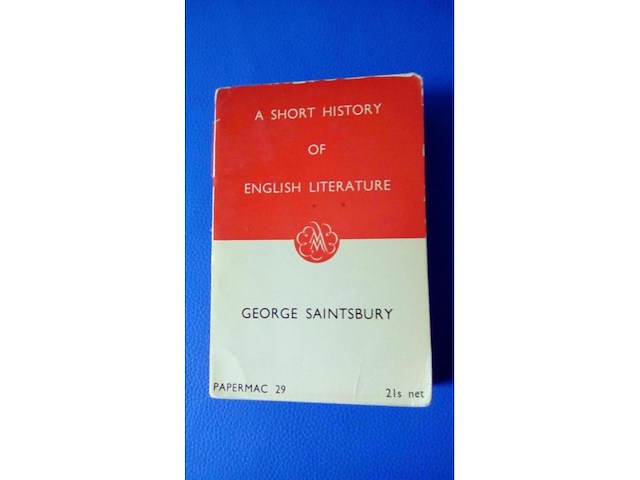 A SHORT HISTORY OF ENGLISH LITERATURE