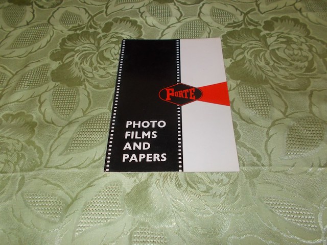 Forte - Photo films and papers - katalog na engleskom