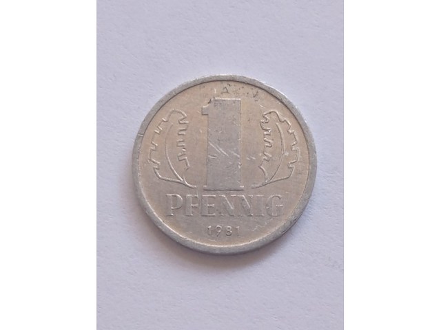 1 Pfennig 1981.g - Nemačka DDR -