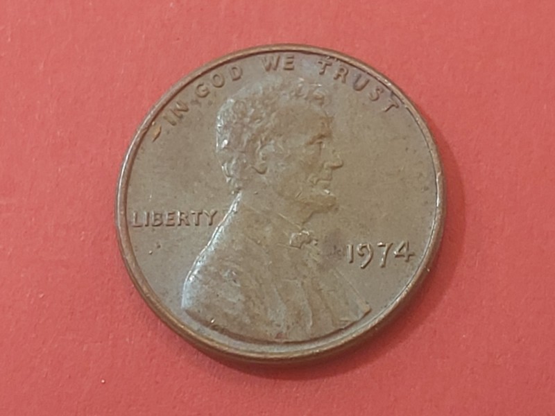 USA - 1 cent 1974 god