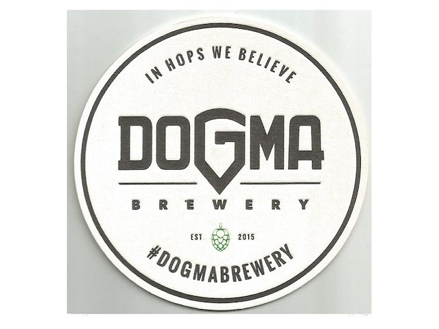 DOGMA Brewery podmetac za pivo