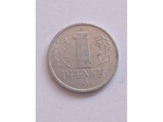 1 Pfennig 1981.g - Nemačka DDR -