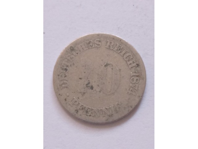 10 Reich Pfennig 1874.g - Nemačka -