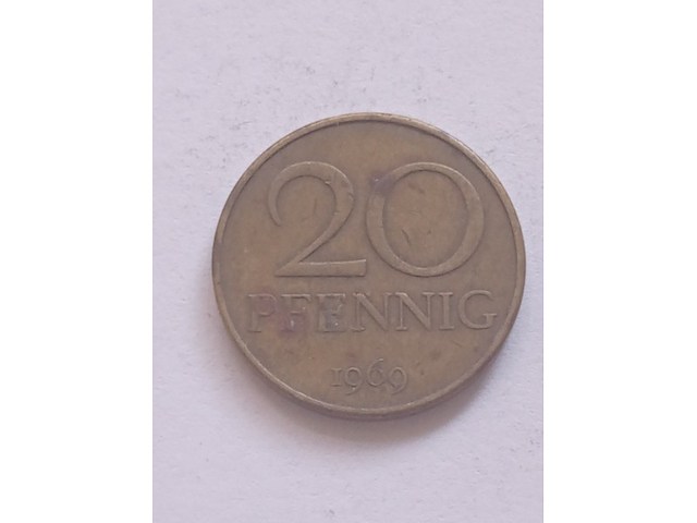 20 Pfennig 1969.g - Nemačka DDR -