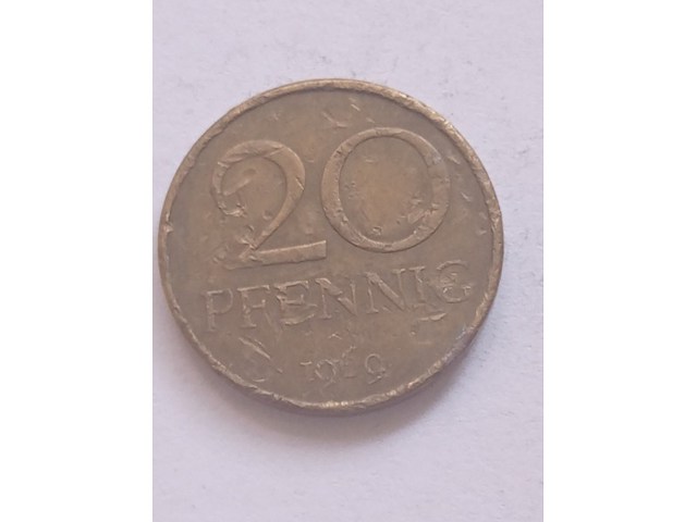 20 Pfennig 1969.g - Nemačka DDR -