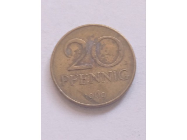 20 Pfennig 1969.g - Nemačka DDR -