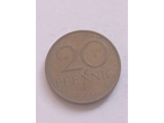 20 Pfennig 1969.g - Nemačka DDR -