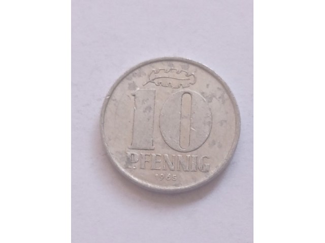 10 Pfennig 1965.g - Nemačka DDR -