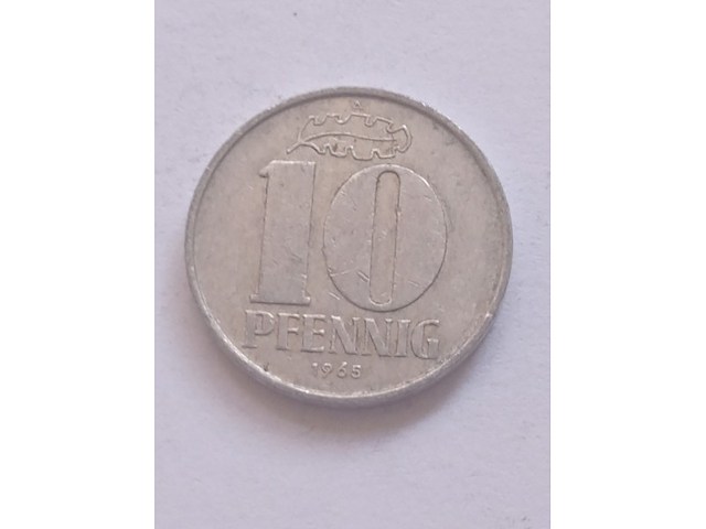 10 Pfennig 1965.g - Nemačka DDR -